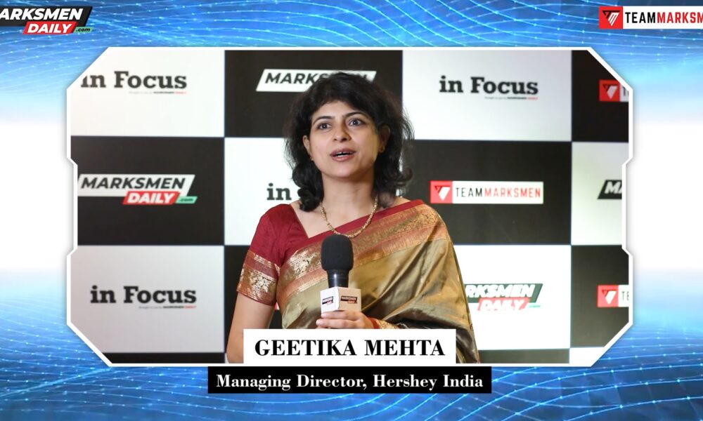 Geetika Mehta, MD, Hershey India - Marksmen Daily - Your daily dose of insights and inspiration