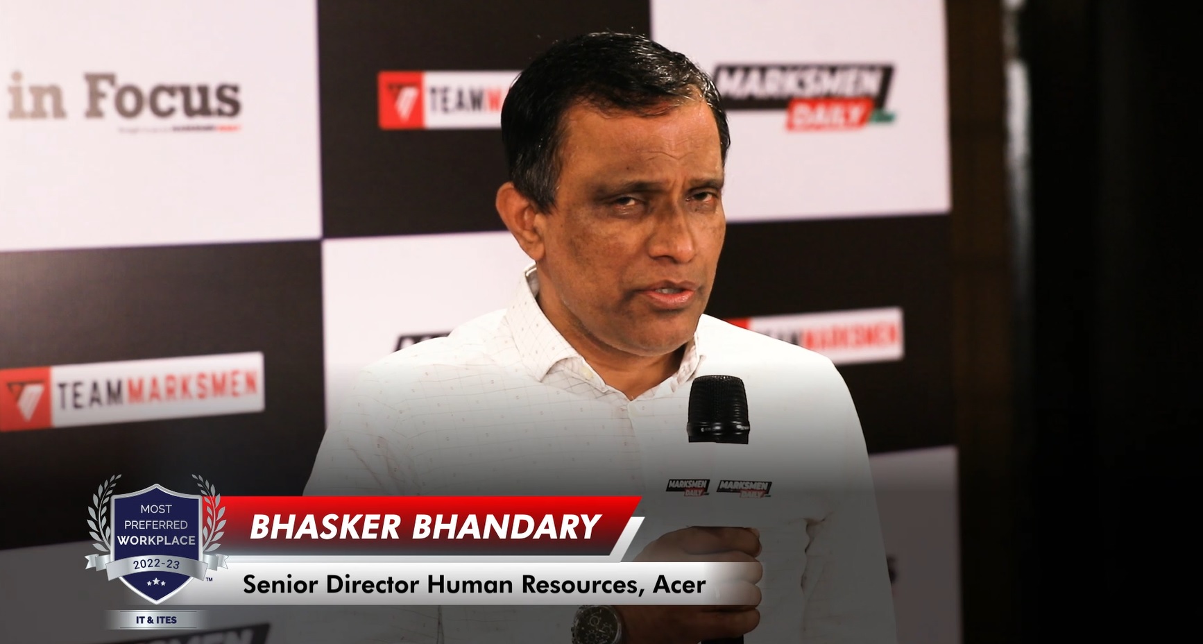 Bhasker Bhandary, Senior Director HR, Acer - Marksmen Daily - Your ...