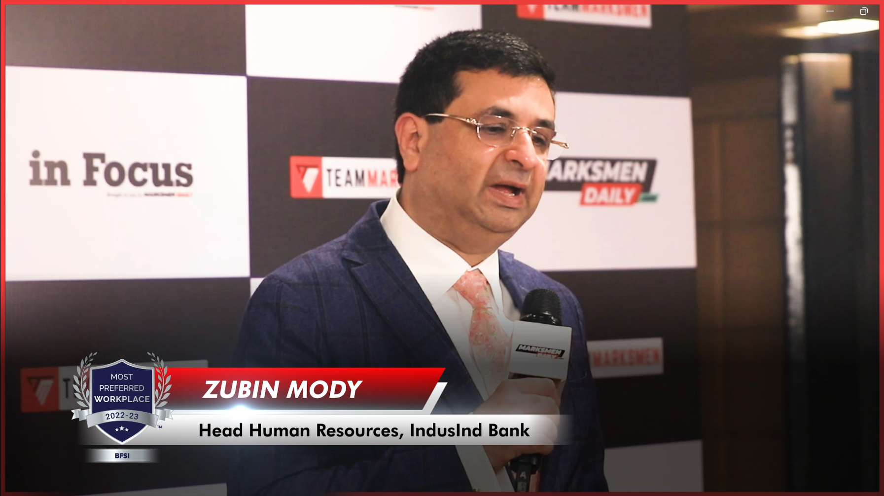 Zubin Mody, Head Human Resources, IndusInd Bank - Marksmen Daily - Your ...
