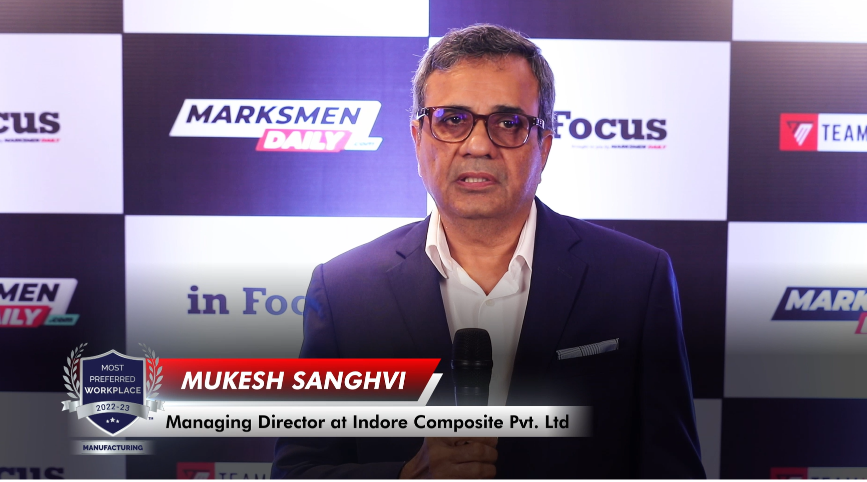 Mukesh Sanghvi, MD, Indore Composite Pvt. Ltd - Marksmen Daily - Your ...