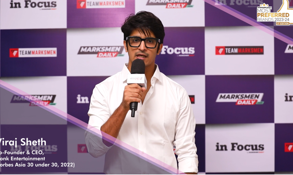 Viraj Sheth, Co-Founder & CEO, Monk Entertainment(Forbes Asia 30 under ...
