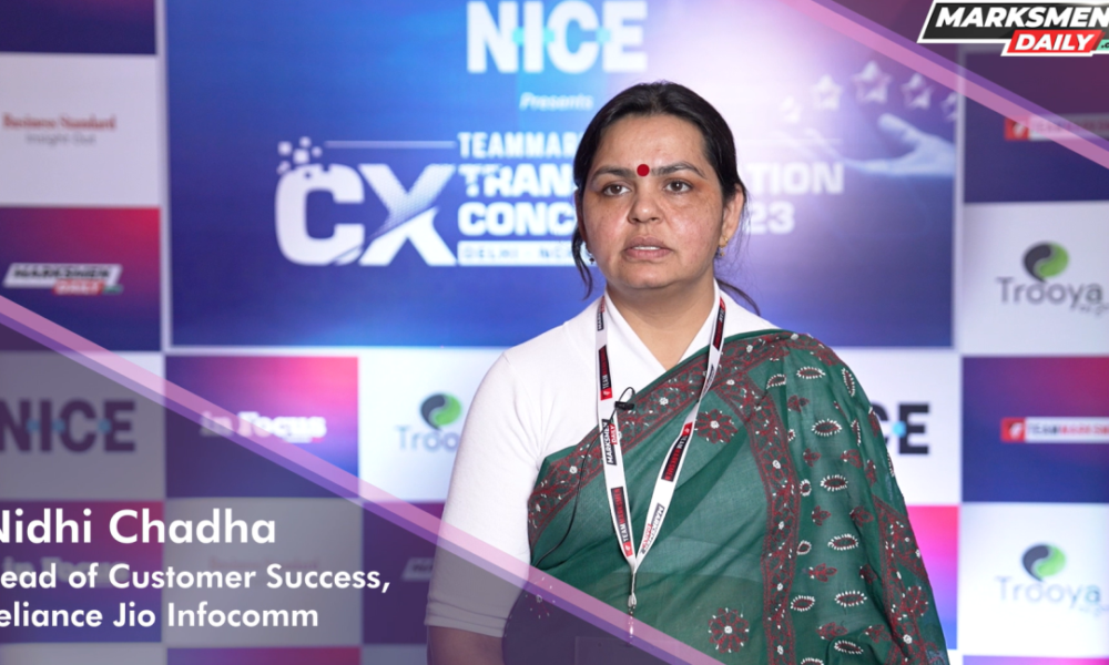 Nidhi Chadha, Head of Customer Success, Reliance Jio Infocomm ...