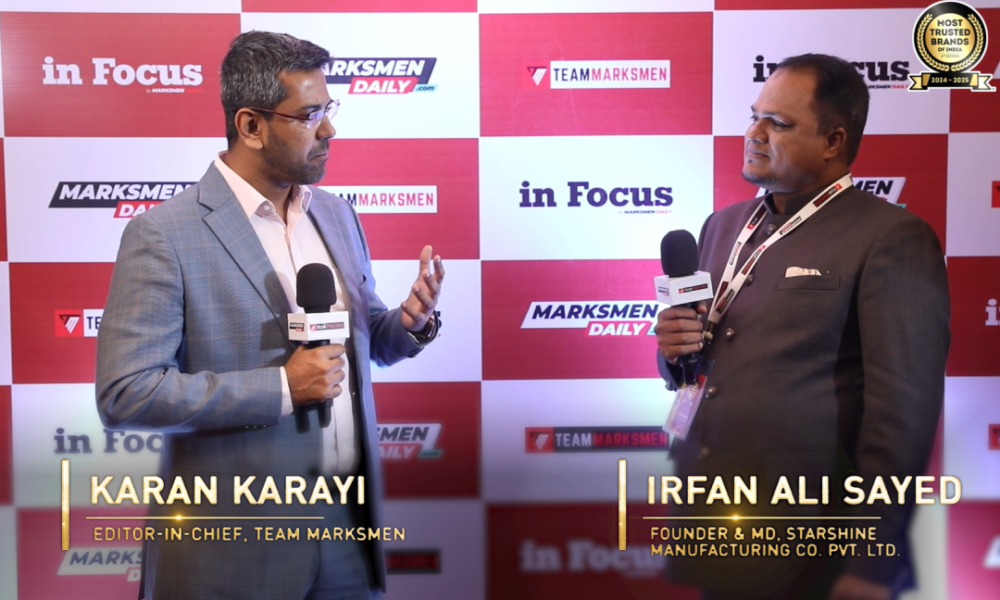 Irfan Ali Sayed, Founder & MD of Starshine Manufacturing Co. Pvt. Ltd - Marksmen Daily - Your ...