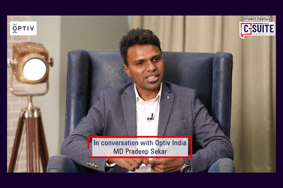C-Suite Conversations, with Pradeep Sekar, Managing Director, Optiv India - Marksmen Daily ...