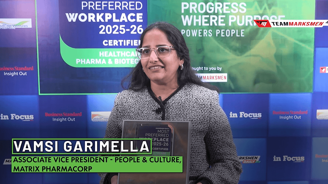 Vamsi Garimella, AVP – People & Culture, Matrix PharmaCorp - Marksmen ...